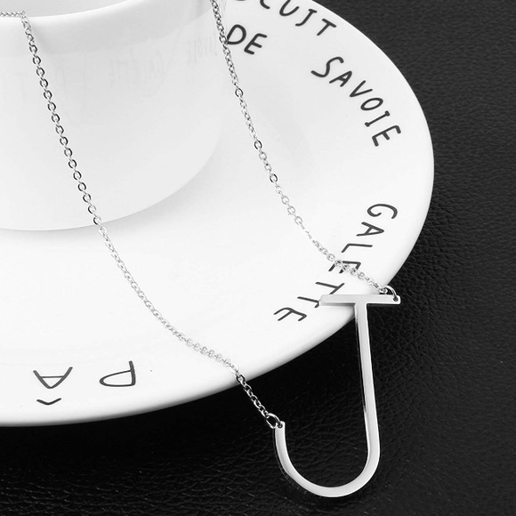 Jewelry | Silver Womans Name Initial Necklace J | Poshmark